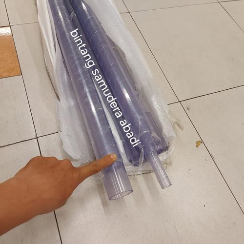 Jual pipa pvc clear transparan 11/2" inch x 300cm sch40 pipa pvc clear ...
