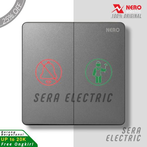 Promo NERO Saklar 2 Gang DND & MUR Symbol X21022 (DM) - Grey - Jakarta Selatan - SERA ELECTRIC ...