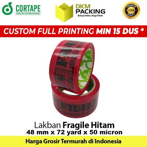 Jual Lakban FRAGILE PREMIUM Plakban Isolasi HANDLE WITH CARE Stiker ...
