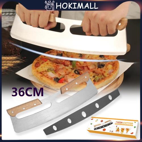 Promo 14inci Pisau Pemotong Pizza/Dough/Pastry Rocker Stainless Pizza ...