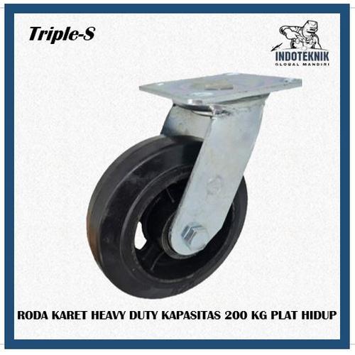 Jual Roda Karet 6 inch HIDUP Roda Kastor Etalase Trolley Troli Roda ...