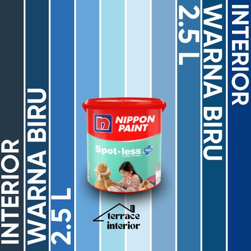 Promo Cat Tembok Spotless Plus Nippon Paint Interior Warna Biru 2.5 ...