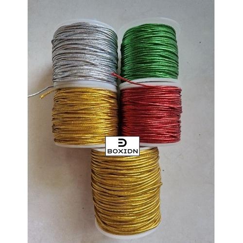 Jual 50m tali silver elastis tali hangtag gold tali emas Tali Hangtag ...