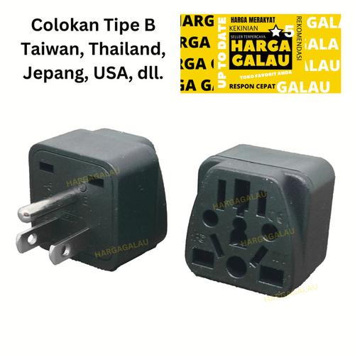 Promo Tipe B Us 3pin Colokan Listrik USA Canada over steker Travel ...