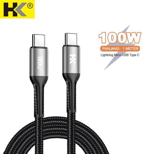 Jual Kabel Data HK CA-D27 PD 100W Fast Charging TYPE C to TYPE C ...