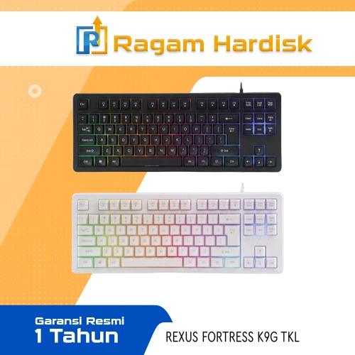 Jual Keyboard Gaming Mini Rexus Fortress K9G TKL RGB LED - Putih ...