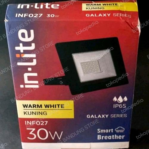 Jual INLITE 30W KUNING INF027 FLOOD LIGHT LAMPU SOROT LED 30W 3000K ...