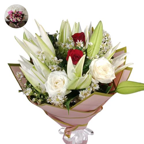 Jual buket bunga fresh/bunga lily mix bunga mawar/bunga kado ...