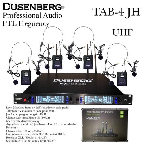 Jual Mic Wireless Dusenberg TAB-4 isi 2 Headset 2 Jepit + Koper ...