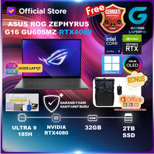 Promo ASUS ROG ZEPHYRUS G16 OLED GU605MZ ULTRA 9 185H RTX4080 32GB 2TB ...