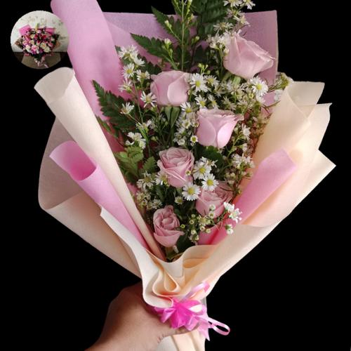 Jual bunga buket mawar asli/bunga kado wisuda/kado anniversary/kado ...
