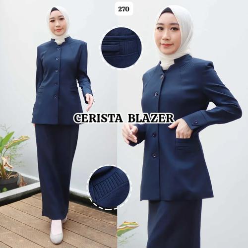 Jual Seragam guru biru dongker set rok span (270) - XL - Jakarta Pusat ...