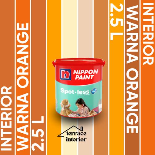 Promo Cat Tembok Spotless Plus Nippon Paint Interior Warna Orange 2.5 ...