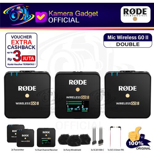 Promo Mic Rode Wireless GO II 2-Person Compact Digital Wireless ...
