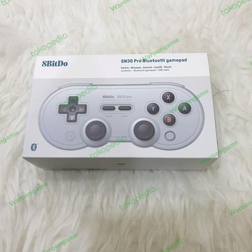 Promo 8Bitdo SN30 Pro Bluetooth Gamepad Gen 2 Hall Effect (Gray Edition ...