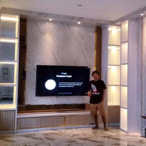Jual MEJA TV HPL MURAH | BACKDROP TV | RAK TV HPL | BUFFET TV HPL ...
