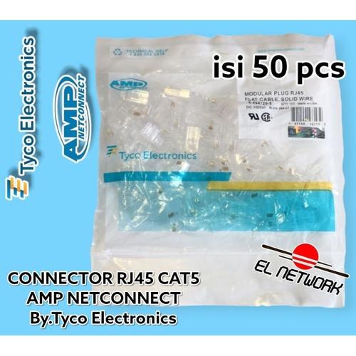 Jual RG45 RG CONNECTOR LAN RJ45 AMP RJ 45 CONECTOR KONEKTOR comscope 1 ...