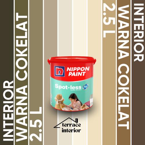 Jual Cat Tembok Spotless Plus Nippon Paint Interior Warna Cokelat 2.5 ...