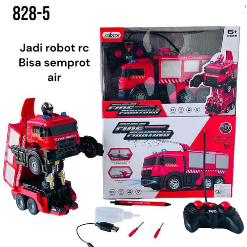 Jual Mobil Remote Control RC Truk Pemadam Jadi Robot Bisa Semprot Air ...