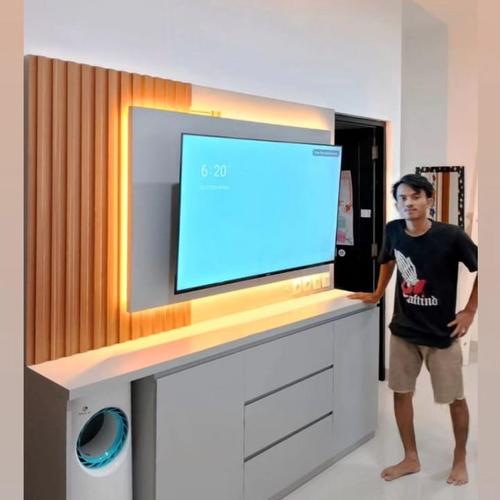 Jual MEJA TV HPL MURAH | BACKDROP TV | RAK TV HPL | BUFFET TV HPL ...