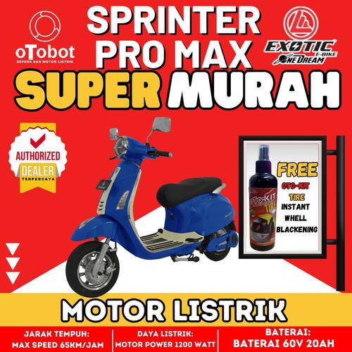 Jual Sepeda Motor Listrik Vespa Listrik Sprinter Pro Max Pacific Exotic ...