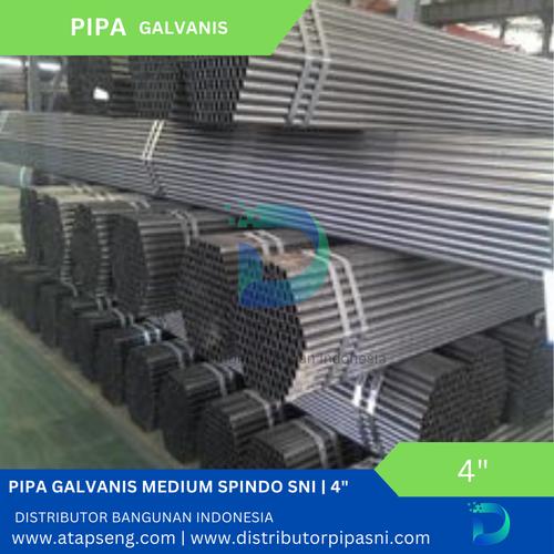 Jual Pipa Galvanis Medium SNI Spindo 4 inch Panjang 6 m (Free Ongkir ...