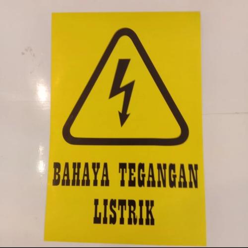 Jual STICKER BAHAYA TEGANGAN LISTRIK 20X30 CM - Kota Medan - Aneka ...