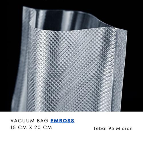 Jual (100 pcs) PLASTIK VAKUM BAG VACUUM EMBOSS EMBOSSED FOOD GRADE ...