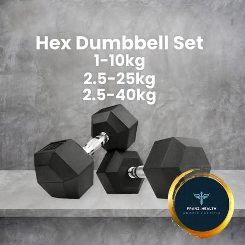 Jual Hex Dumbbell | Hex Dumble Set 2,5 Kg - 25 Kg - Jakarta Barat - Franz Fitness | Tokopedia