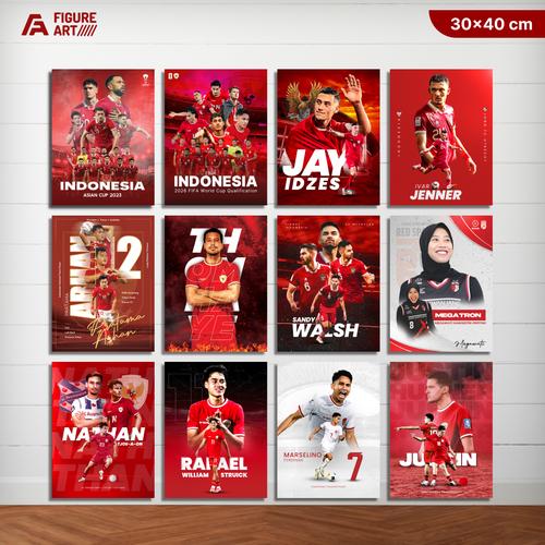 Jual Poster Kayu TIMNAS INDONESIA Hiasan Dinding Ukuran 30x40 - Pratama ...