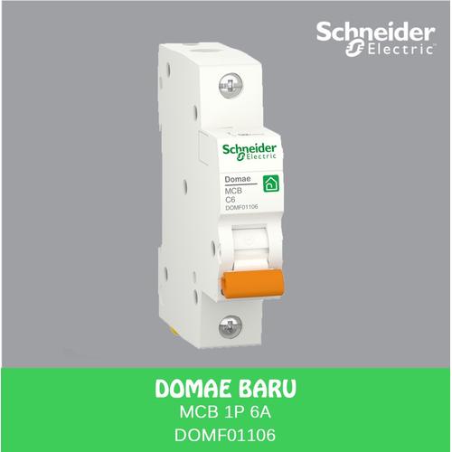 Jual MCB/Pembatas Arus Schneider Domae Original 6A/6 A/Ampere 1 Phase ...