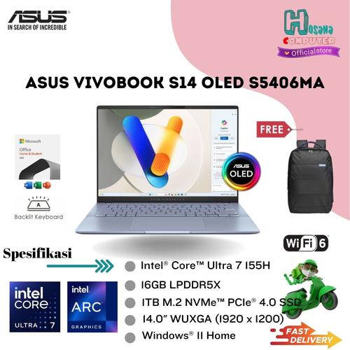 Promo ASUS Vivobook S 14 OLED S5406MA Ultra 7-155H 16GB 1TB 14" Arc ...