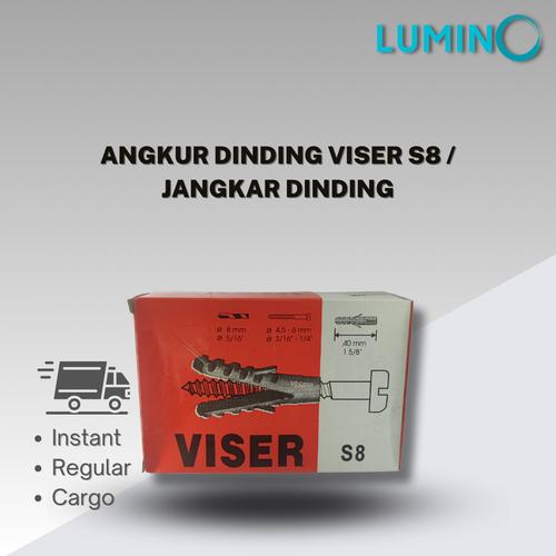 Jual Angkur Dinding S8 Skrup Plastik Tebal / Scrup fisher s8 / viser ...