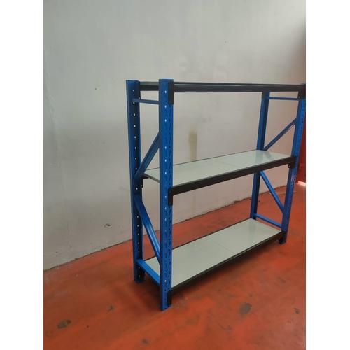 Jual KDS1515 RACK GUDANG BESI RACK GUDANG BESI BIRU HITAM - Hitam ...