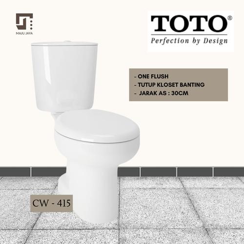Jual KLOSET DUDUK TOTO CW415 SW 415JP / CLOSET TOILET DUDUK TOTO ASLI - KMPLIT JET SHWR - Kota ...