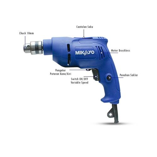Jual Mesin Bor 10Mm Bor Beton Bor Kayu Bor Besi Yukido Putaran Bolak ...