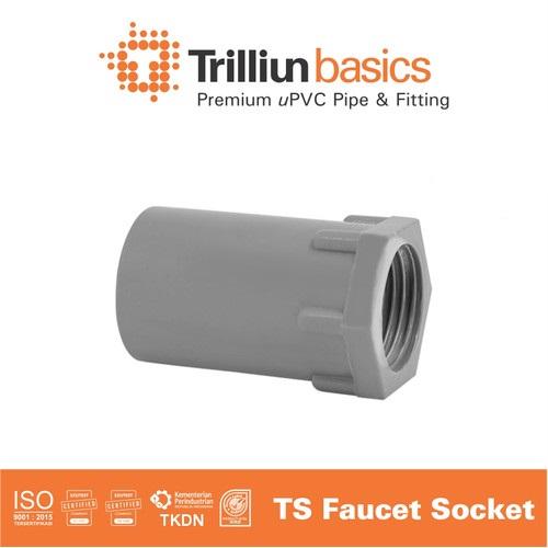 Jual Fitting PVC Faucet Socket ( Socket Drat Dalam ) Trilliun Ekonomis ...