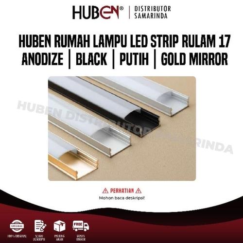 Jual HUBEN List Rumah Lampu LED Strip Aluminium 3 Meter RULAM-17 ...