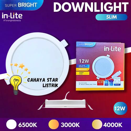 Jual LAMPU LED PLAFON INLITE SLIM DOWNLIGHT 12W 12 WATT - INDS602R ...