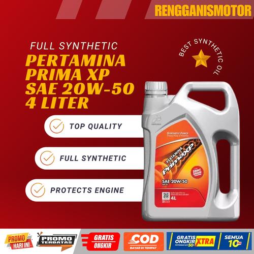 Jual OLI MESIN MOBIL BENSIN PERTAMINA PRIMA XP 20W-50 4 LITER OLI ...