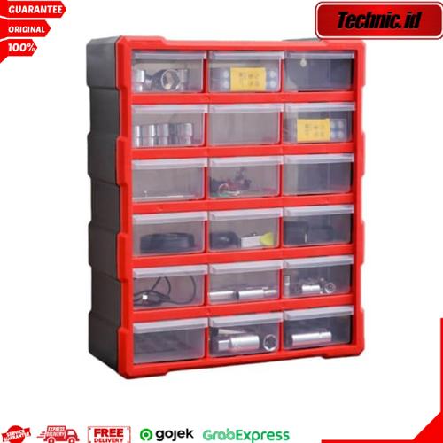 Jual Krisbow Kotak Perkakas 18 Laci Storage Bin 18 Drawers Tool Box ...