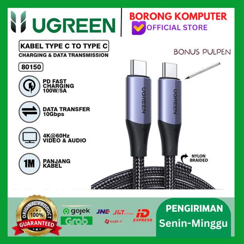 Jual UGREEN Kabel Type C to Type C 3.1 Gen2 100W 5A Video 4k 80150 ...