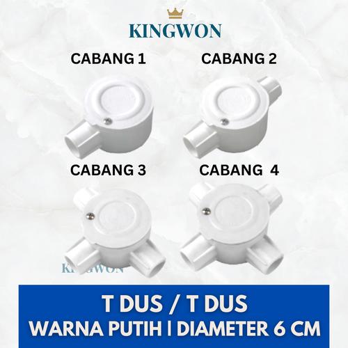 Jual T DUS T DOS CABANG 1/2/3/4 PUTIH 20 MM / CROSS DOS / TDOS / TDUS ...