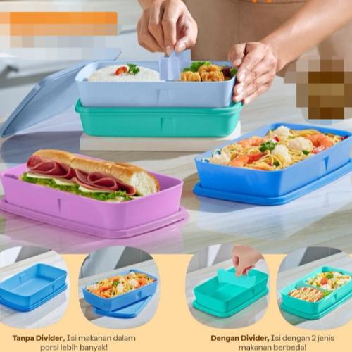 Jual Tupperware lunch lite kotak makan anak bersekat 1pcs - Jakarta ...