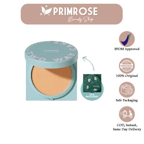 Promo LUXCRIME Blur & Cover Two Way Cake shadeL Buttercream, Custard ...