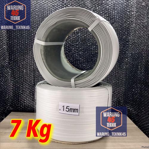 Jual Tali Straping strapping band plastik 15mm tali packing klam-klem ...