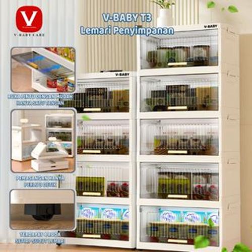 Jual V-BABY CARE (Tidak Perlu Instalasi) Rak Kabinet Susun Lipat/Rak ...