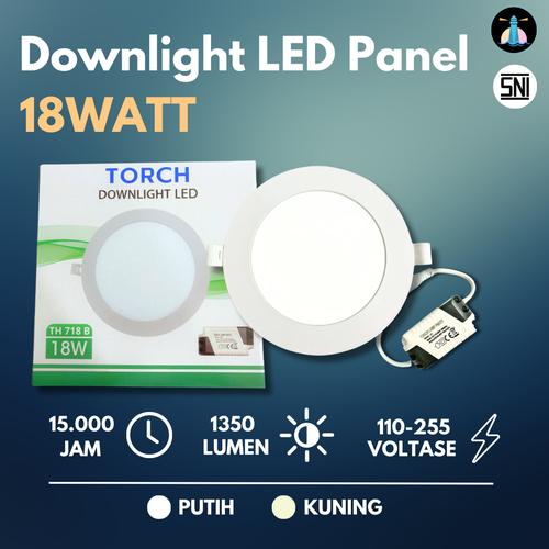 Jual LAMPU DOWNLIGHT LED PANEL INBOW 18 WATT TORCH -PUTIH & KUNING ...