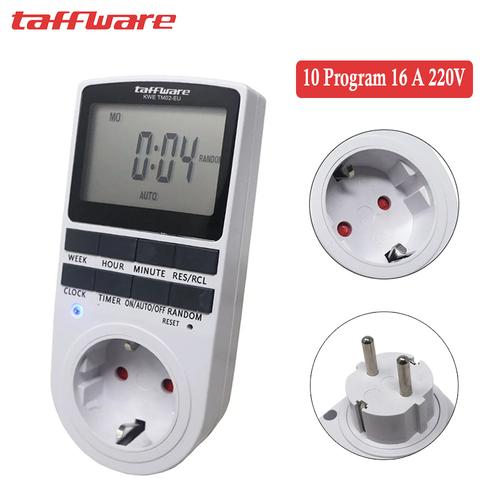 Jual Stop Kontak Timer Digital Taffware Colokan Listrik Otomatis 10 ...