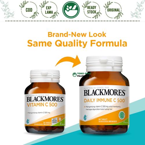 Promo BLACKMORES DAILY IMMUNE 500 MG 60 TABLET VIT C BLACK MORES ...